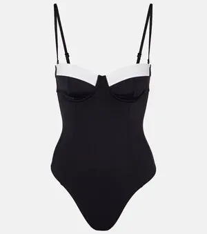 Staud Maev Swimsuit - Black