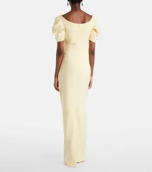 Safiyaa Vanna Draped Crêpe Gown