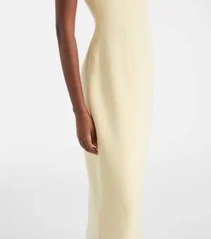 Safiyaa Vanna Draped Crêpe Gown