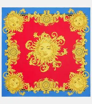 Versace Printed Silk Twill Scarf - Multicoloured