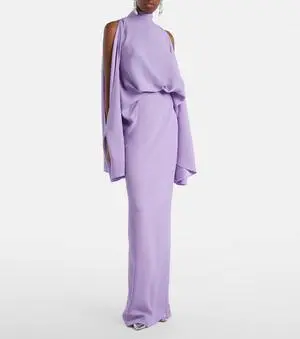 TALLER MARMO Bacall Draped Gown - Purple
