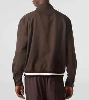 Loewe Wool Gabardine Blouson Jacket - Brown
