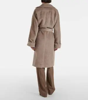 Loro Piana Alpaca And Wool Wrap Coat