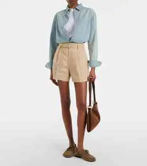 Ralph Lauren Belted Linen Shorts