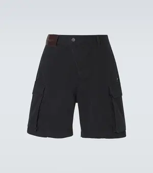 JW Anderson Twisted Cotton Shorts - Black