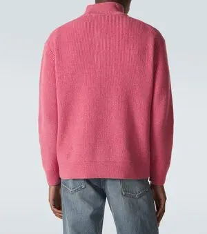 JW Anderson Wool And Cotton Half-zip Sweater