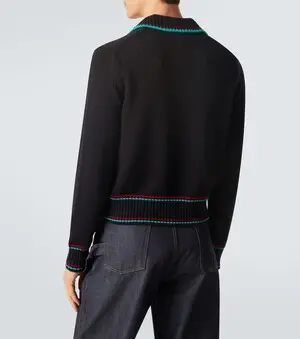 JW Anderson Cotton, Cashmere, And Wool Polo Sweater