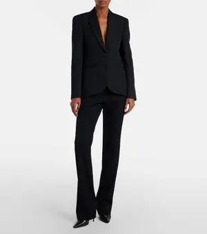 Balenciaga Wool Twill Slim Pants