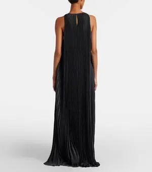 JOSEPH Chenes Pleated Halterneck Maxi Dress