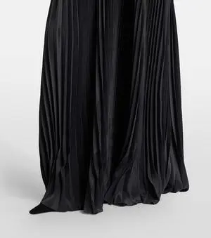 JOSEPH Chenes Pleated Halterneck Maxi Dress