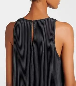 JOSEPH Chenes Pleated Halterneck Maxi Dress
