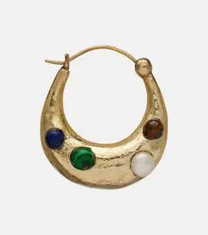 ALEMAIS Jem Rainbow Embellished Hoop Earrings