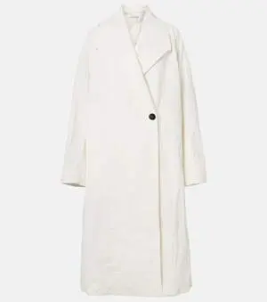 RÓHE Oversized Cotton And Linen Coat - White
