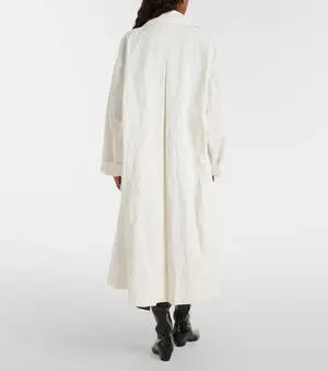 RÓHE Oversized Cotton And Linen Coat - White