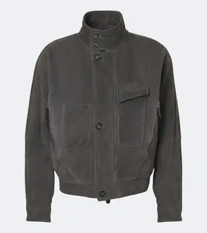 Giorgio Armani Suede Jacket - Grey