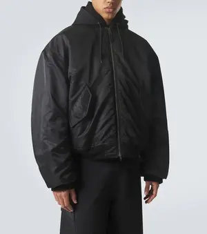 Balenciaga Hooded Bomber Jacket
