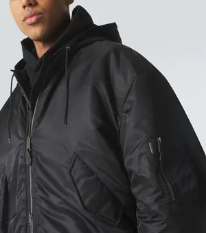Balenciaga Hooded Bomber Jacket