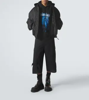 Balenciaga Hooded Bomber Jacket