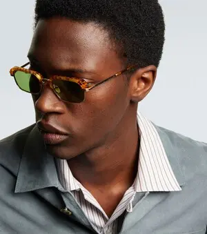 JACQUES MARIE MAGE Comanche Rectangular Sunglasses