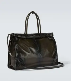 Prada Bonnie Leather Tote Bag - Black