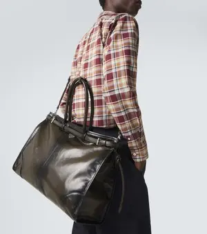 Prada Bonnie Leather Tote Bag - Black