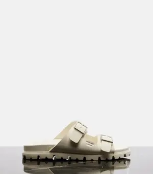 Prada Logo Sandals - White
