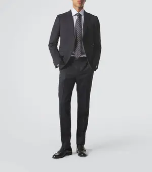 Zegna Wool And Mohair Suit - Blue