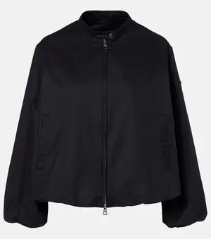 Moncler Gruissan Cotton-blend Bomber Jacket - Black