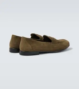 Brioni Suede Penny Loafers