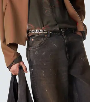 Our Legacy Billow Studded Leather Belt