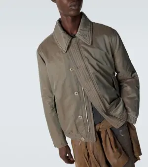 Our Legacy Auto Cotton-blend Twill Jacket - Grey