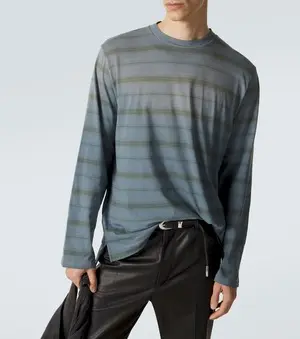 Our Legacy Box Striped Cotton T-shirt - Blue