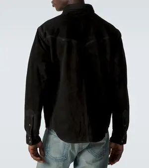 Ralph Lauren Suede Western Shirt