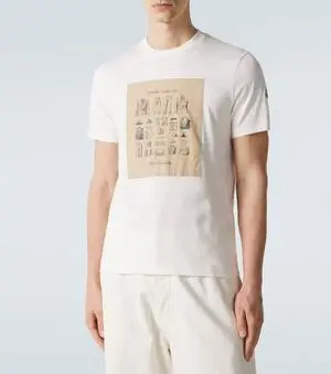 Moncler Cotton Jersey T-shirts - White