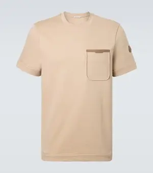 Moncler Cotton Jersey T-shirt - Beige