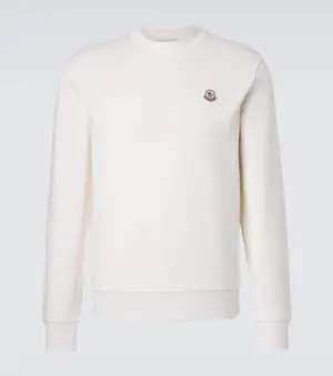 Moncler Archivio Cotton Jersey Sweatshirt - White