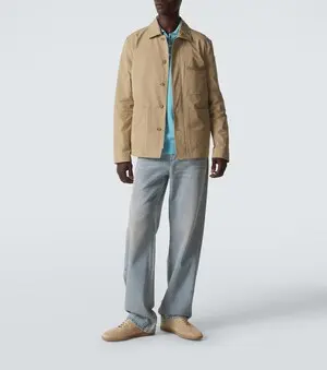 Moncler Nanav Seersucker Overshirt - Beige