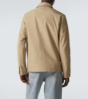 Moncler Nanav Seersucker Overshirt - Beige