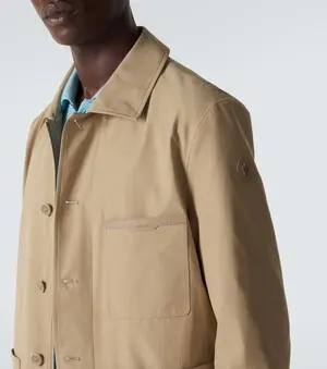 Moncler Nanav Seersucker Overshirt - Beige