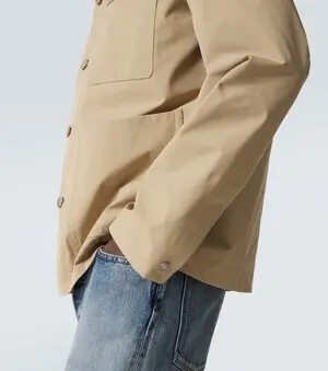 Moncler Nanav Seersucker Overshirt - Beige