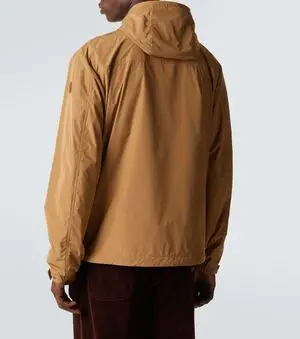Moncler Leather-trimmed Hooded Jacket