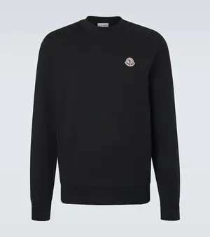 Moncler Archivio Cotton Jersey Sweatshirt - Black