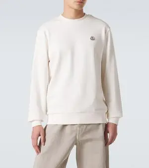 Moncler Archivio Cotton Jersey Sweatshirt - White