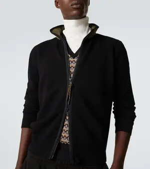Moncler Archivio Waffle-knit Cotton Jacket