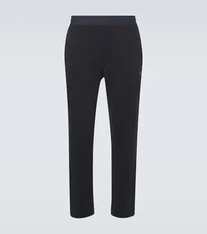 Moncler Cotton-blend Fleece Sweatpants - Blue