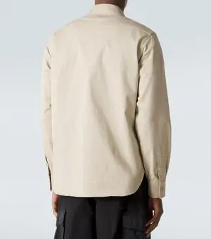 Moncler Cotton Gabardine Shirt - Beige