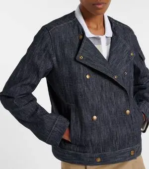 Moncler Diervilla Double-breasted Denim Jacket