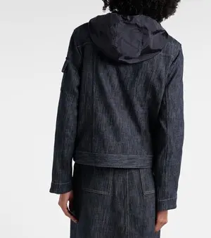 Moncler Diervilla Double-breasted Denim Jacket - Blue