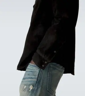 Ralph Lauren Suede Western Shirt