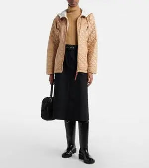 Moncler Arum Quilted Down Jacket - Beige
